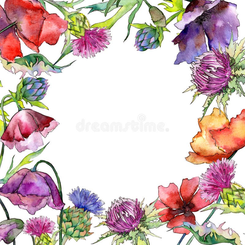 Thistle Border Stock Illustrations – 871 Thistle Border Stock ...