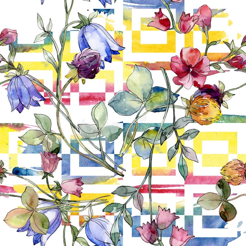 Wildflowers Print Floral Botanical Flower. Watercolor Background ... Wildflowers Print Floral Botanical Flower. Watercolor Background ...