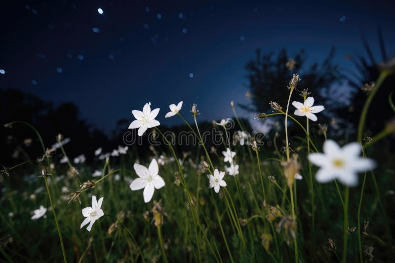 Wildflowers Shooting Star Background Flowers Plants. Generative AI ...