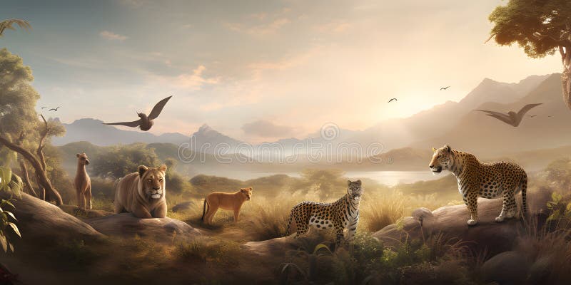 Wildlife Conservation Nature Preservation Environmentalis Generative AI ...