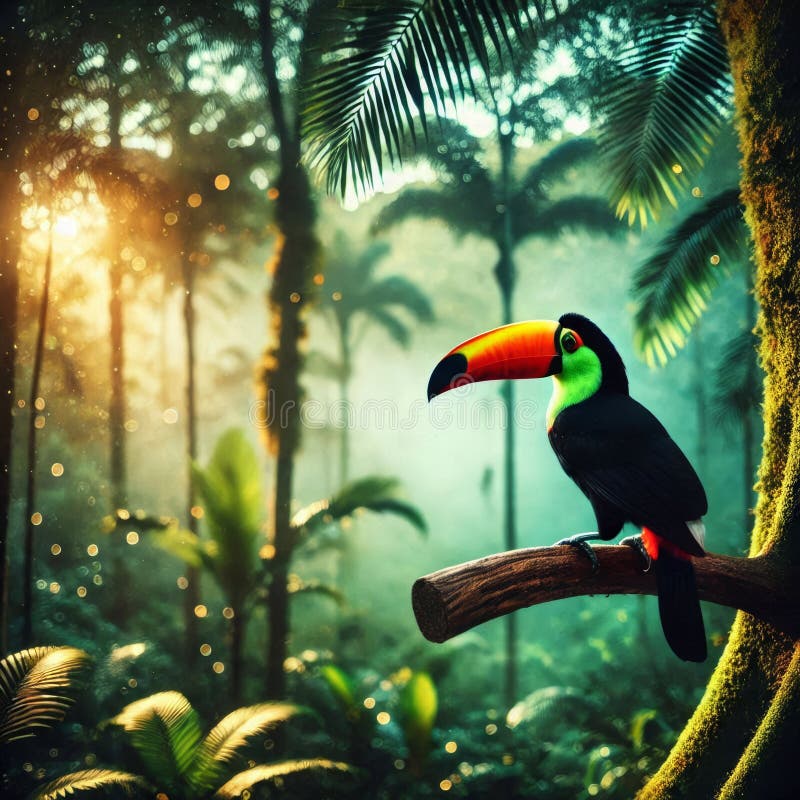 A Wildlife Icon of the Tropics Stock Illustration - Illustration of ...