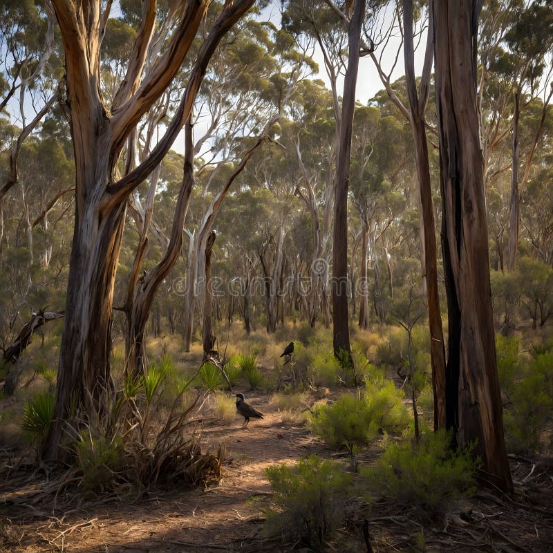 Wildlife and Marlowe Mallet Tree in the Heart of the Australian Outback ...