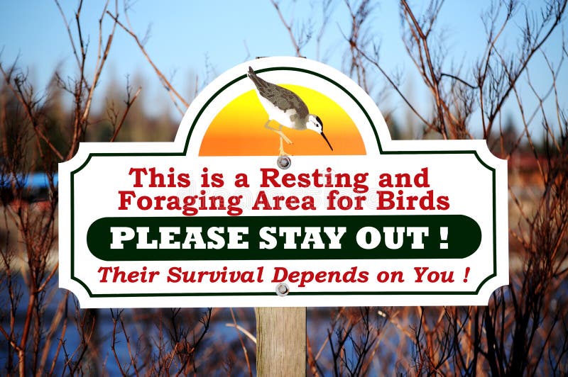 Wildlife protection sign stock photo. Image of survival - 8277326