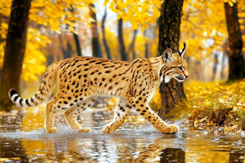 A Wildlife Scene Captured in a German Forest Stock Image - Image of ...