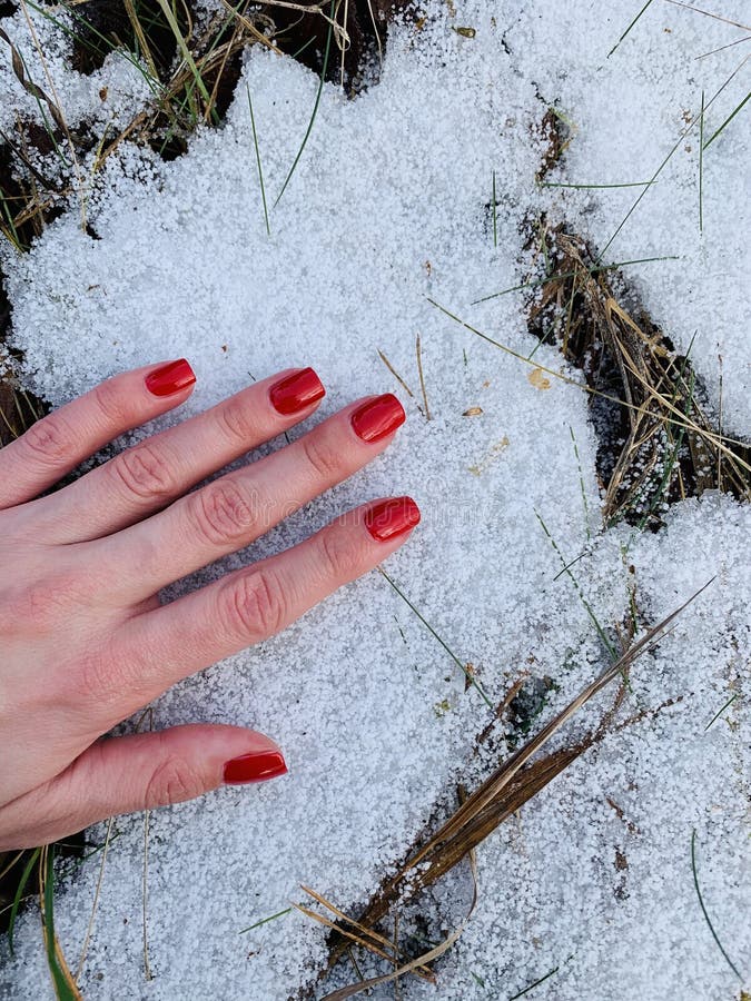 Winter touch stock image. Image of snow, touch, winter - 168240739