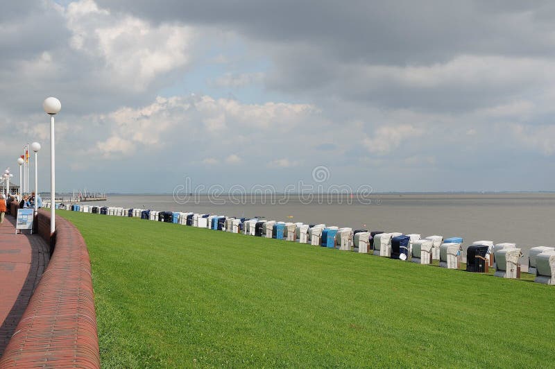 Wilhelmshaven-Strand stockfoto. Bild von meer, himmel - 32331826