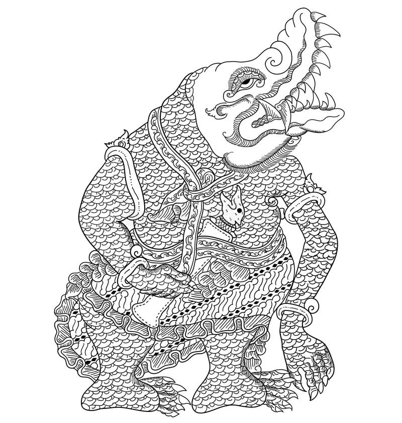 Prabu Nagaraja stock vector. Illustration of kuwera, hyang - 83467284