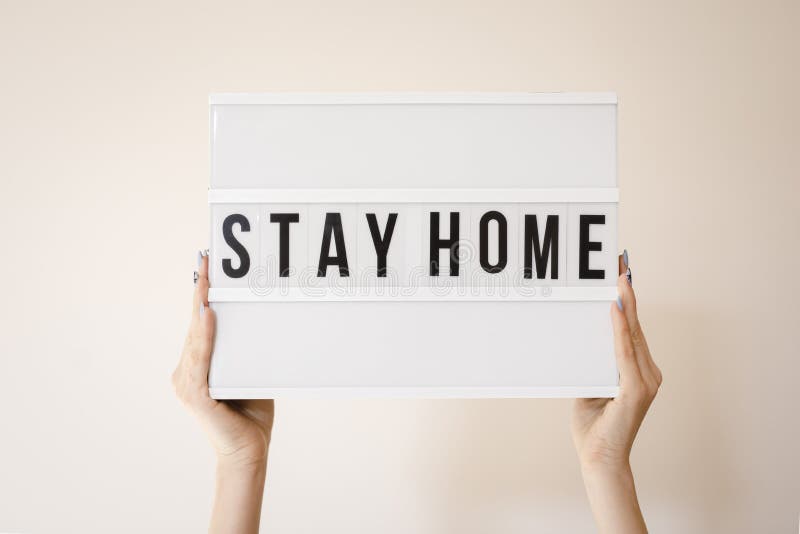 We Will Be Fine Message on a White Sign Box with Two Hearts. Stock ...