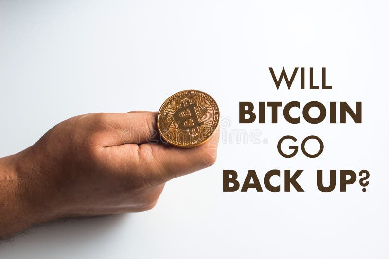 Will Bitcoin Go Back Up - Close-up of a Hand Throwing a Golden Bitcoin ...