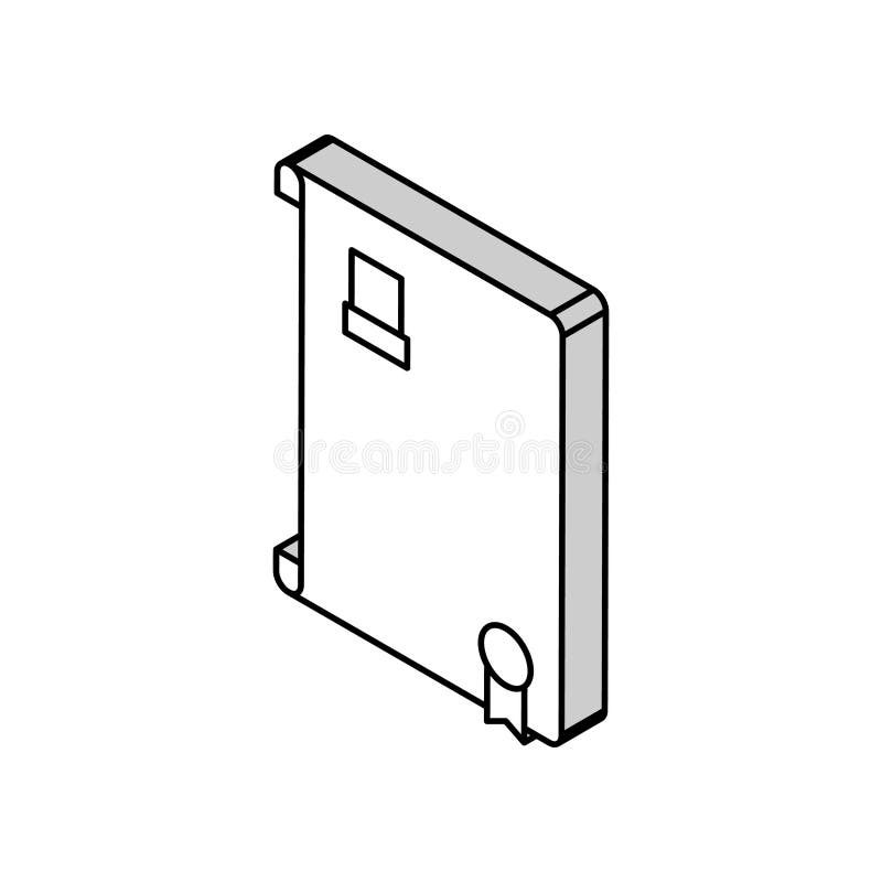Will Death Certificate Isometric Icon Vector Illustration Stock ...
