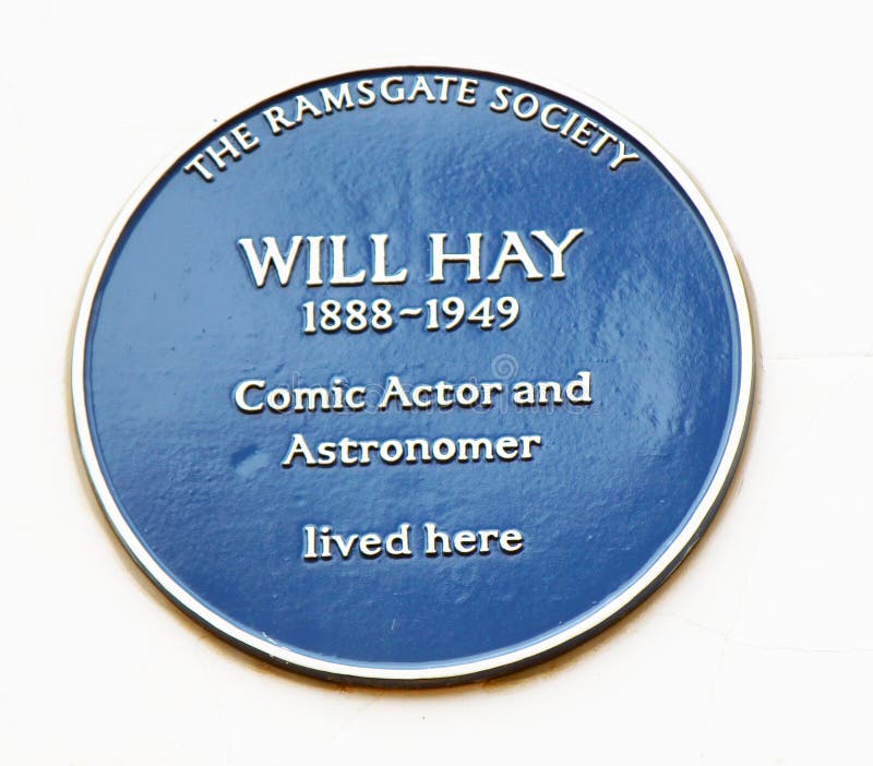 Will Hay blue plaque editorial stock image. Image of comic - 41497229