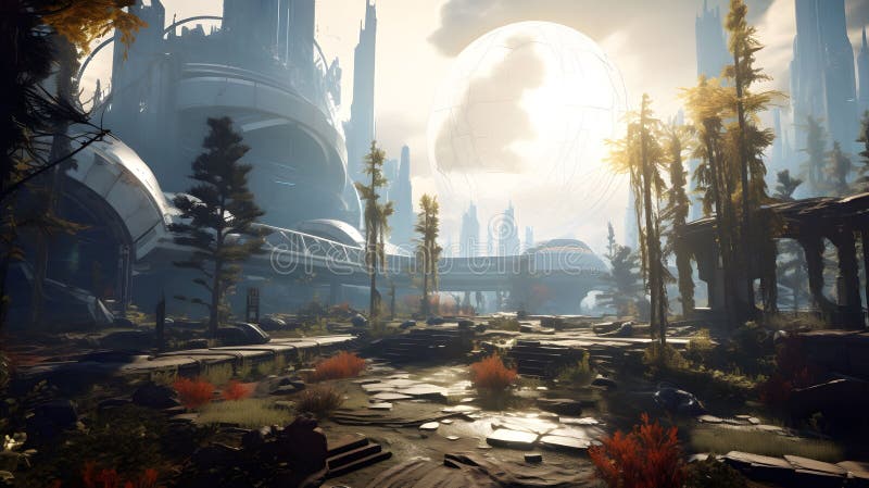 Destiny Environment stock photo. Image of rocks, allien - 300584990