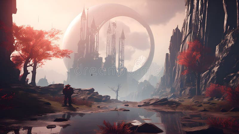 Destiny Environment stock illustration. Illustration of face - 300604164