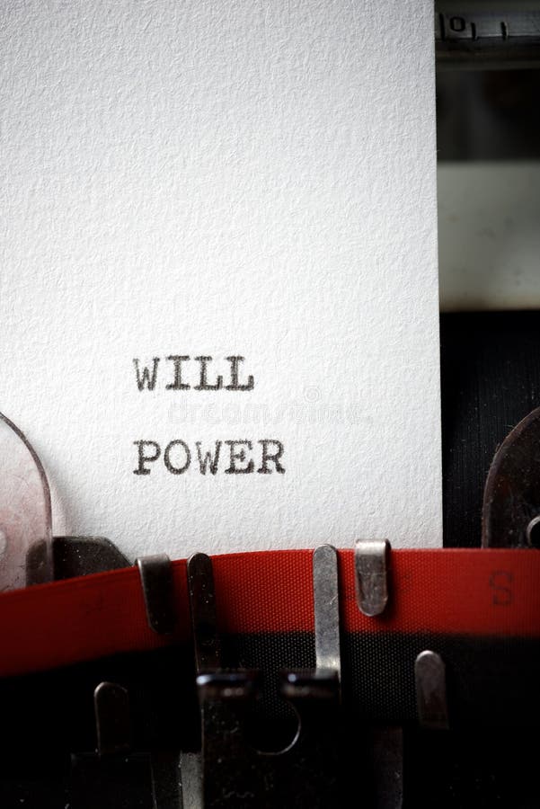Will power phrase stock photo. Image of copy, paper - 309499750