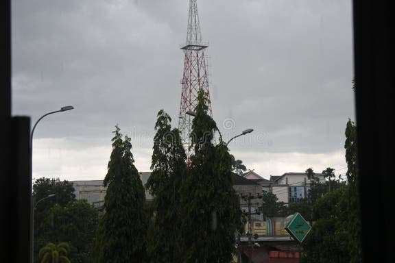 It Will Rain Soon in the City when the Sky is Cloudy Stock Image ...