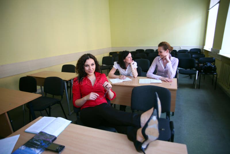Will soon start the lesson stock image. Image of group - 24836437