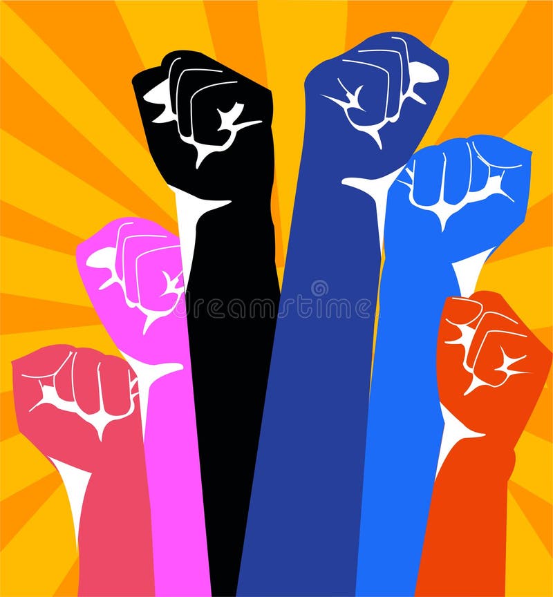 Illustration about Standing Against All Discriminations Stock Vector ...