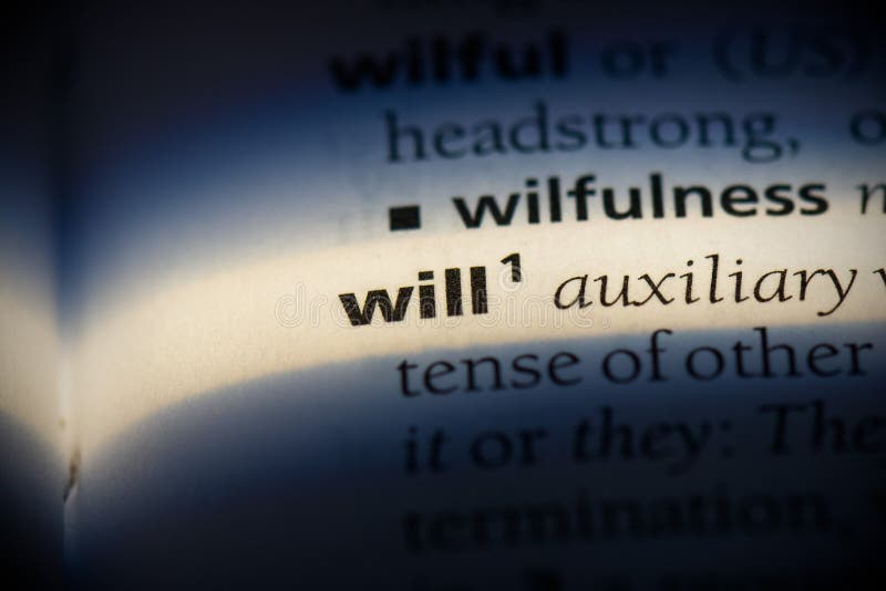 Will stock photo. Image of info, printed, detail, closeup - 161578844