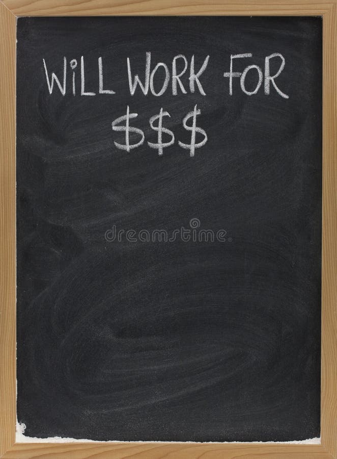 Will Work for Food Cardboard Sign Stock Image - Image of food, crumpled ...