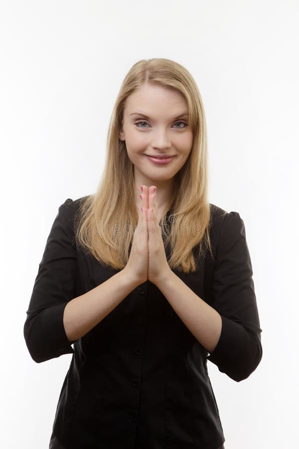 Will it work stock photo. Image of pray, hope, woman - 39589362