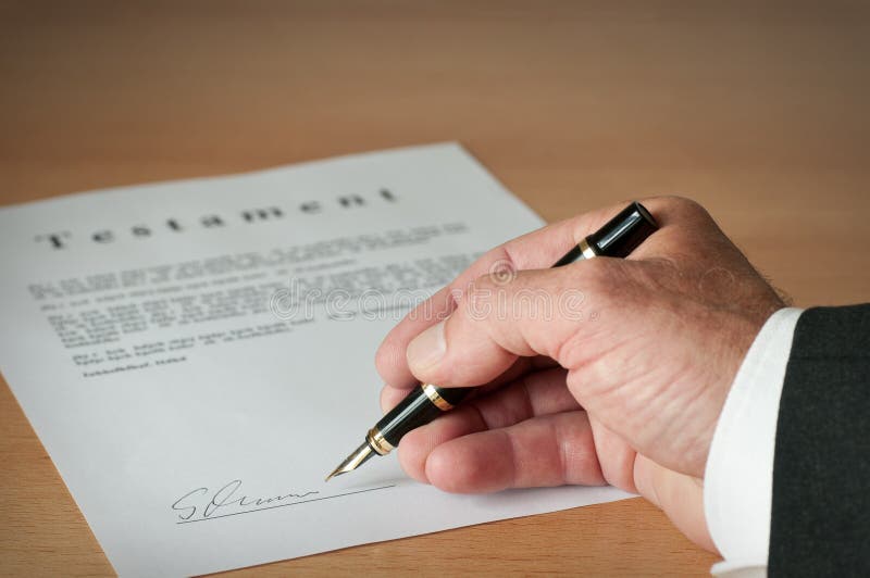 Will stock image. Image of business, wealth, close, last - 13989507