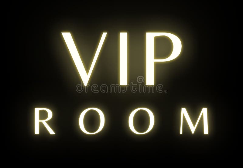 Neon VIP Room Glowing Text Banner Sign Stock Photo - Image of logo ...