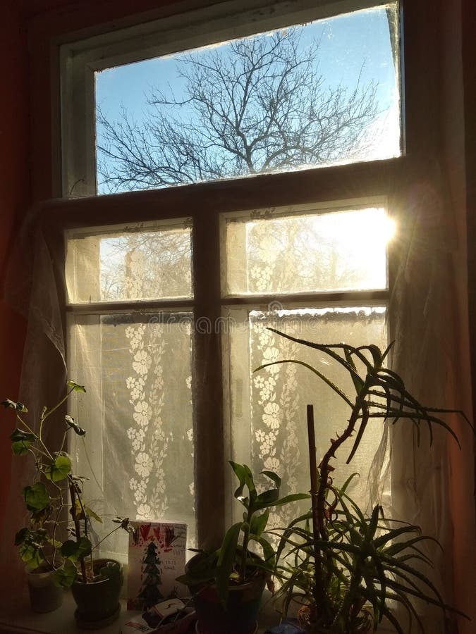 Willage home window stock photo. Image of rays, glass - 107394356