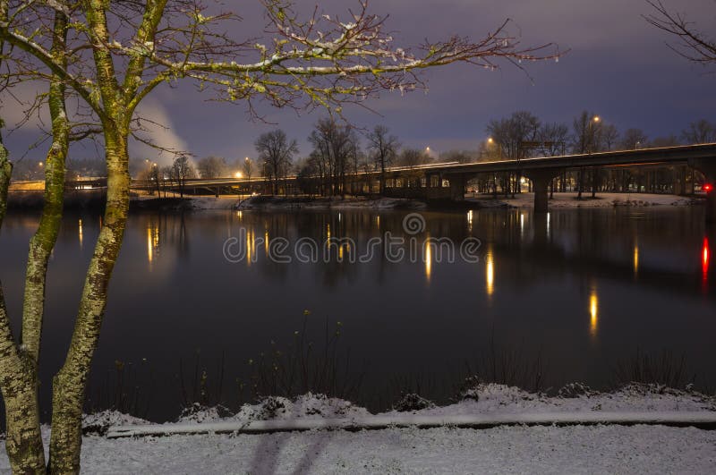 Willamette River in Salem Oregon Stock Photo - Image of northwest ...