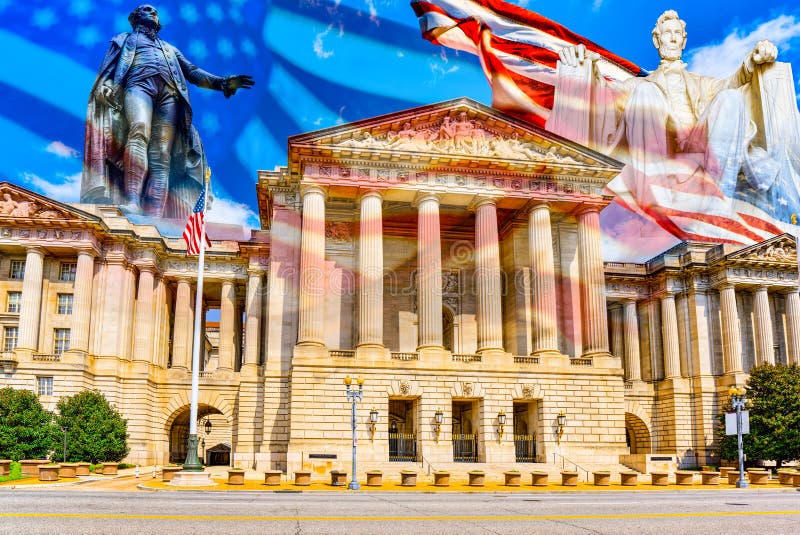 William Jefferson Clinton West Building. USA, Stock Image - Image of ...