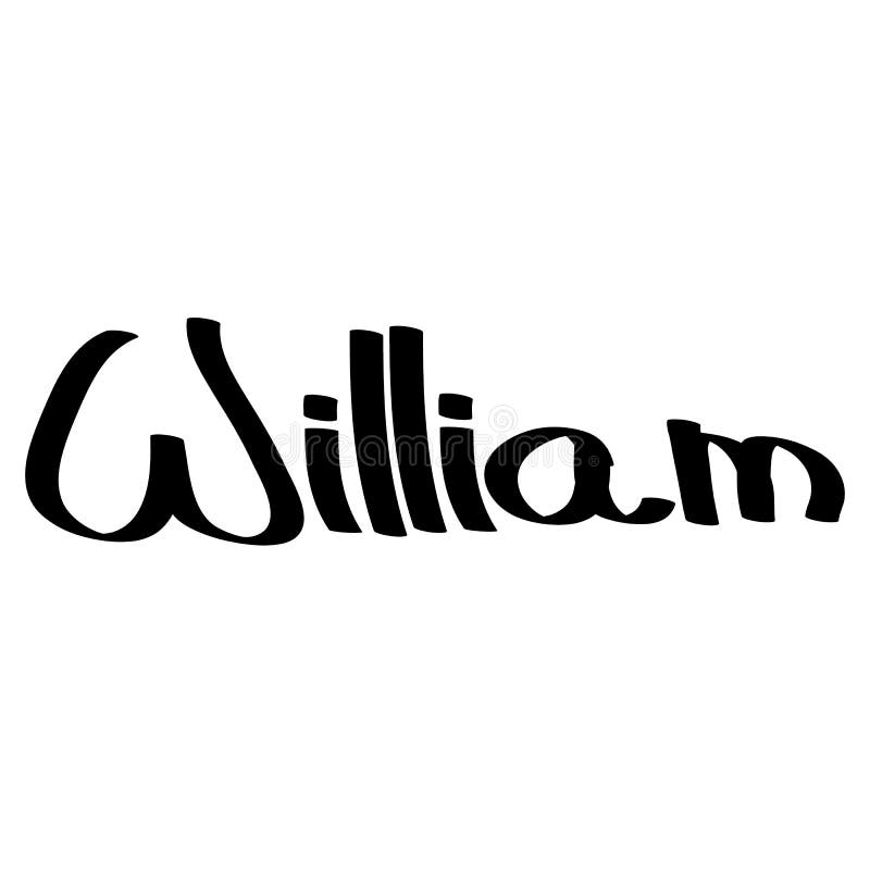 William Male Name Street Art Design. Graffiti Tag William. Vector Art ...