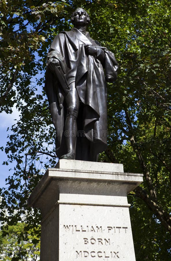 William Pitt the Younger Statue in Hanover Square London Stock Image ...