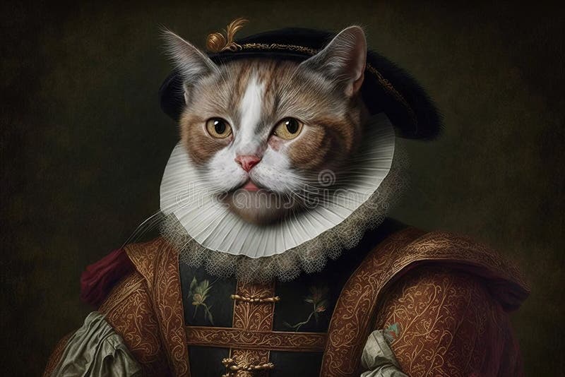 William Shakespeare Cat Ilustración Generative Ai Stock de ilustración ...