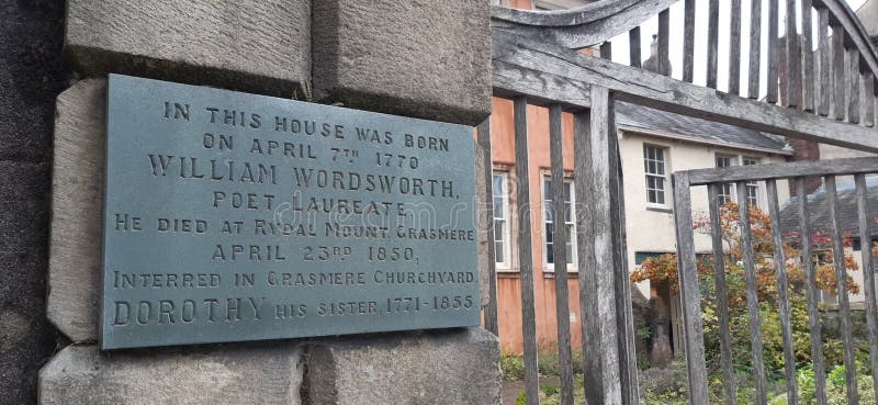 William Wordsworth, Cumbria Stock Image - Image of wordsworth, memory ...