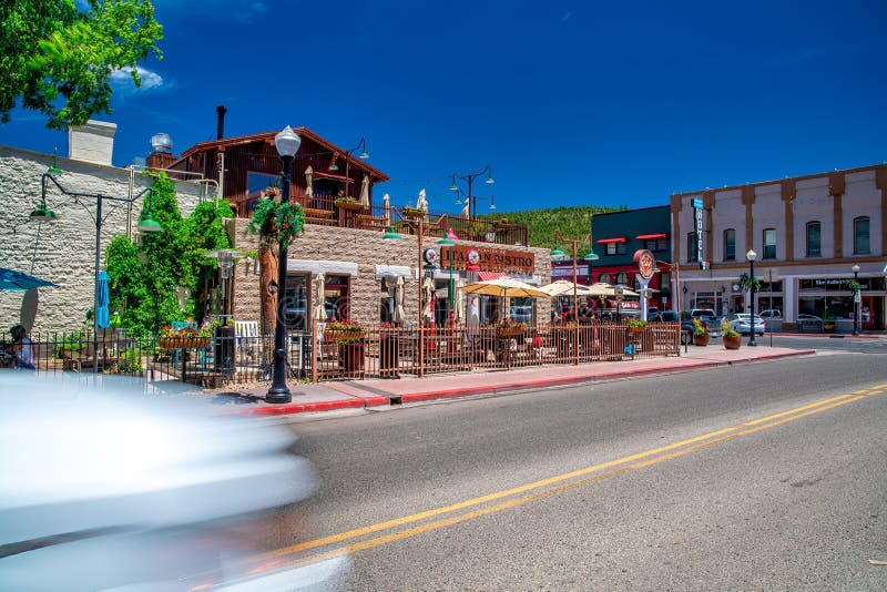 WILLIAMS, AZ - JUNE 29, 2018: View of the City Centre in Williams with ...