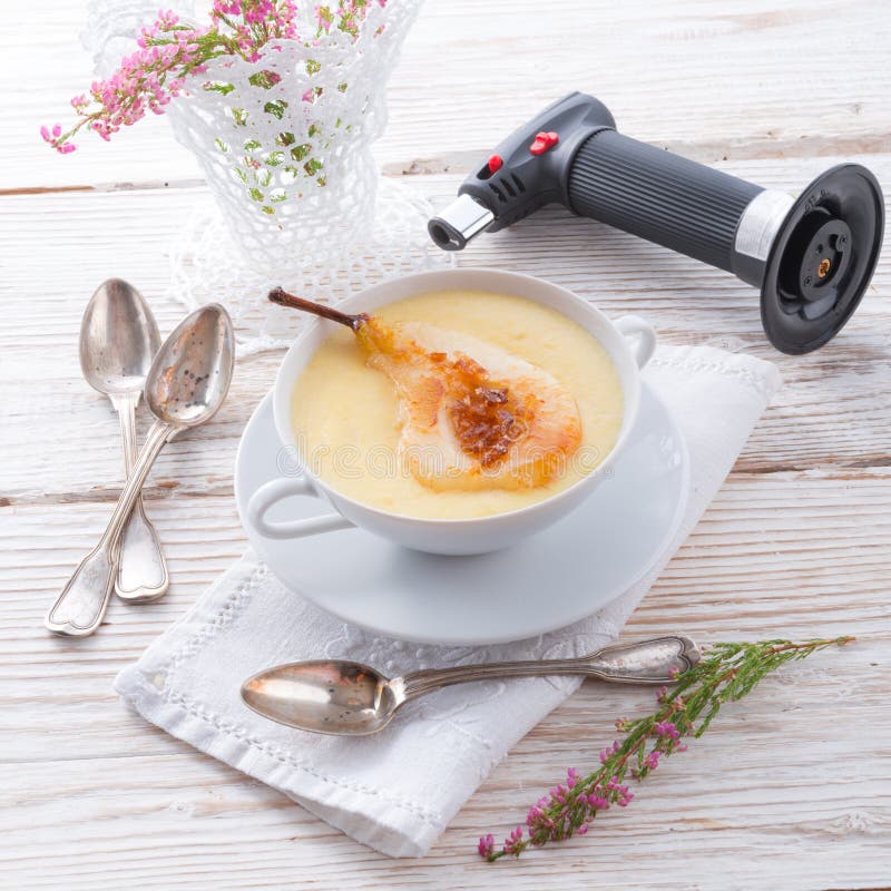 Williams Pears with Semolina Stock Image - Image of burner, product ...
