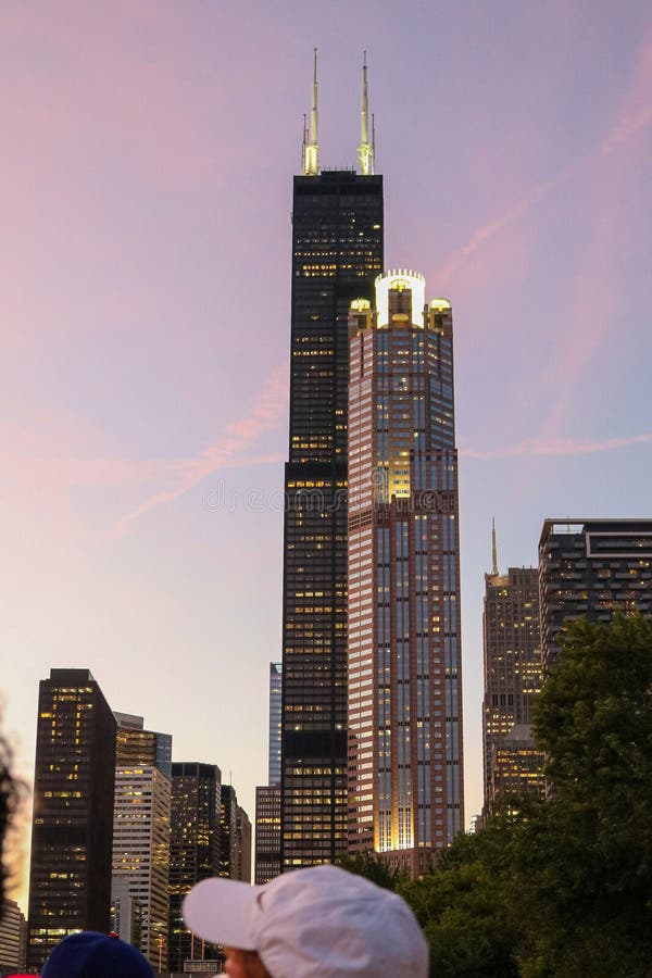 The Willis Tower in Chicago Illinois. Tall Skycrapers in Downtown Editorial Photography - Image ...