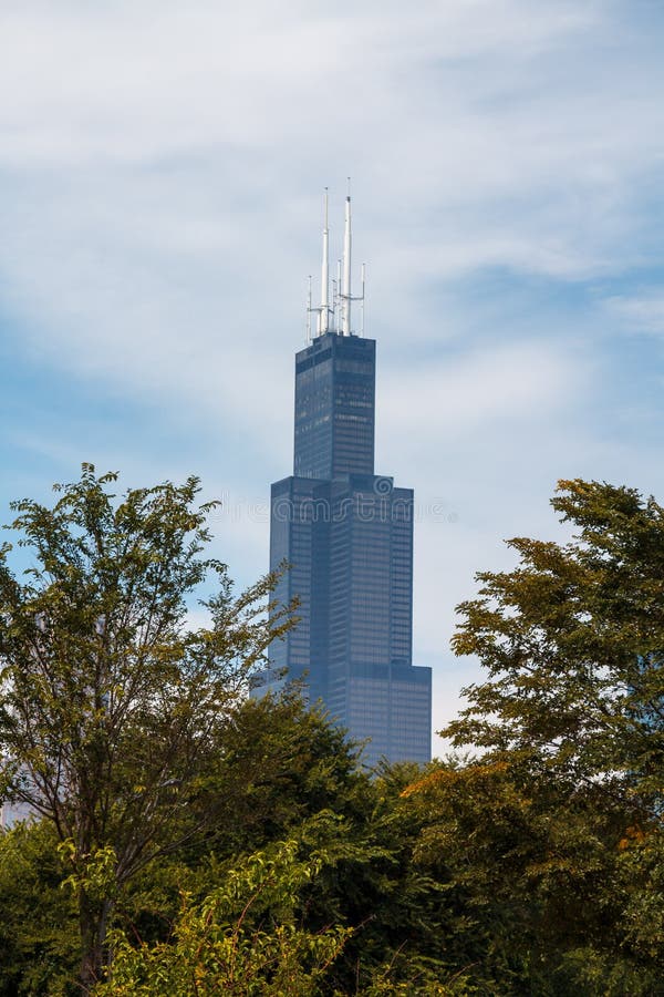 Willis Tower Skyscraper Modern Architecture Building, Chicago, IL, USA ...
