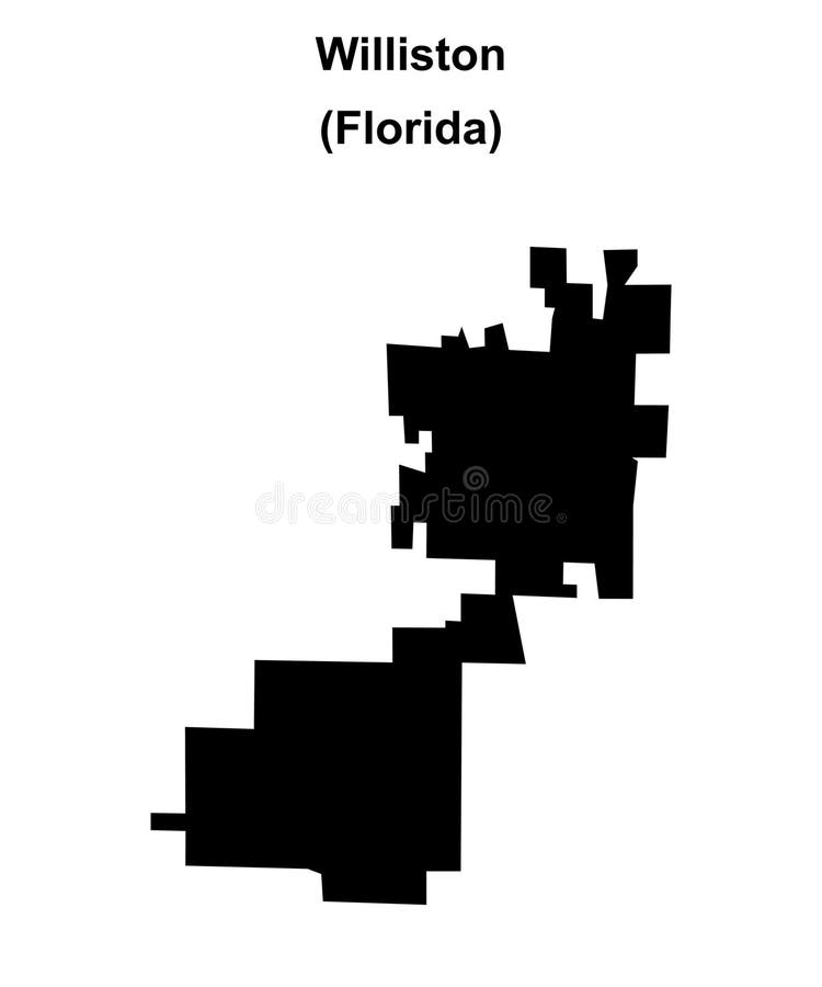 Williston outline map stock vector. Illustration of icon - 386154142