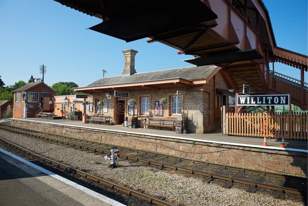 Williton Station North Devon UK Editorial Stock Image - Image of track ...