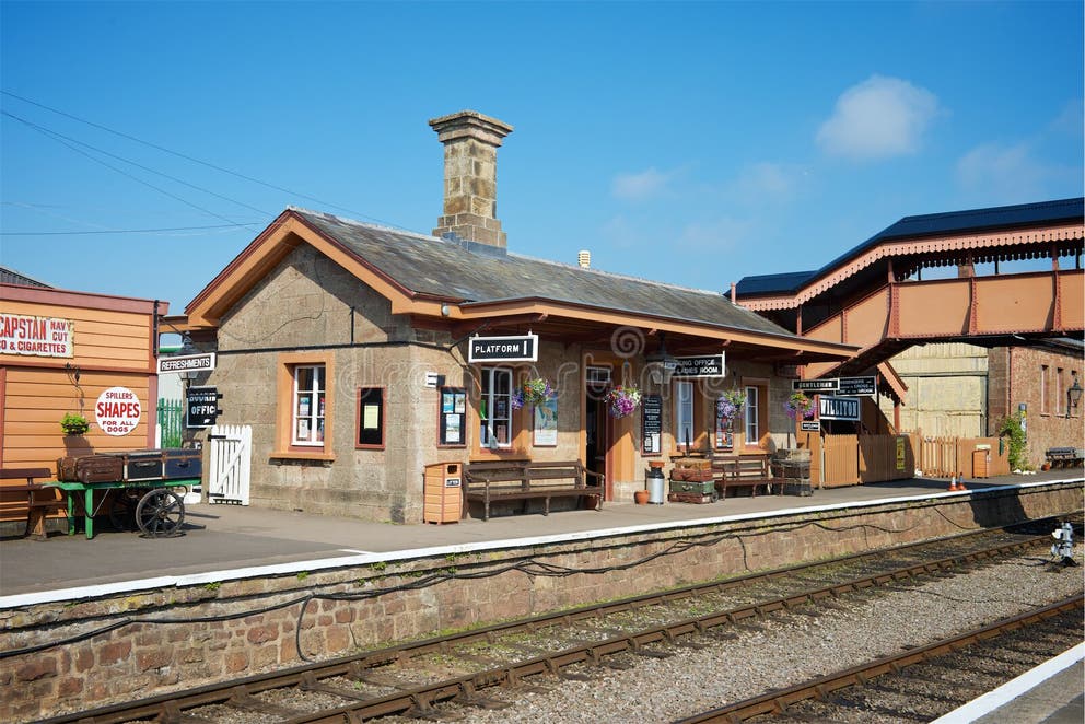 Williton Station North Devon UK Editorial Stock Image - Image of track ...
