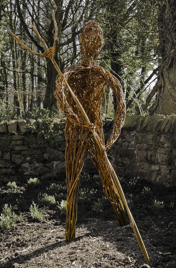 Willow Sculptures of Kingfishers. Editorial Stock Image - Image of form ...