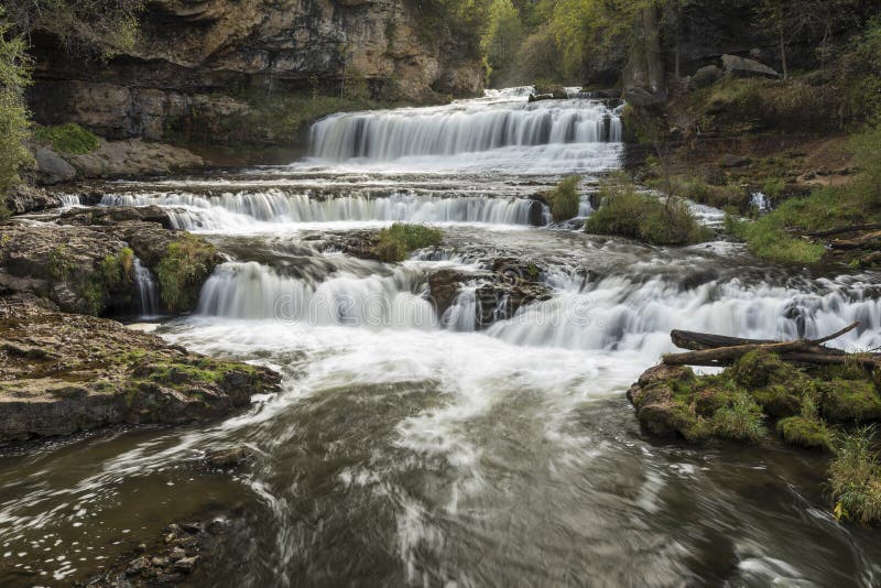 Willow River Waterfall stock image. Image of park, rock - 101351057