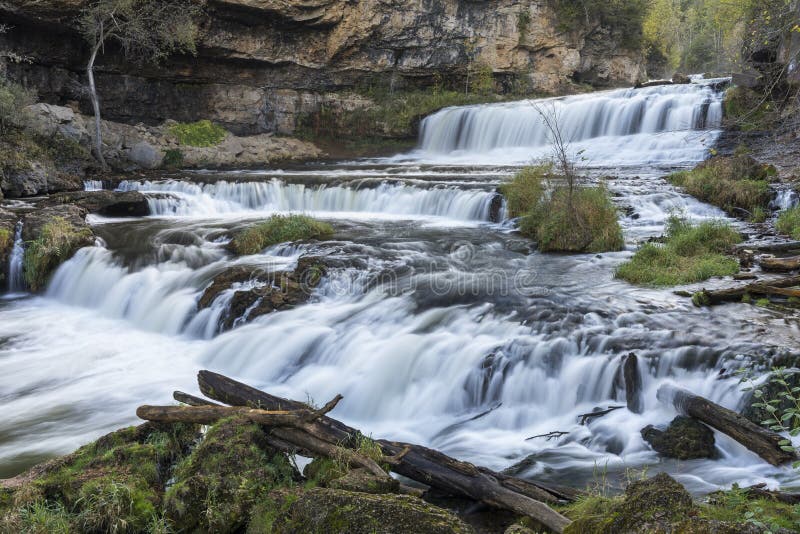 Willow River Waterfall stock image. Image of autumn - 101353879