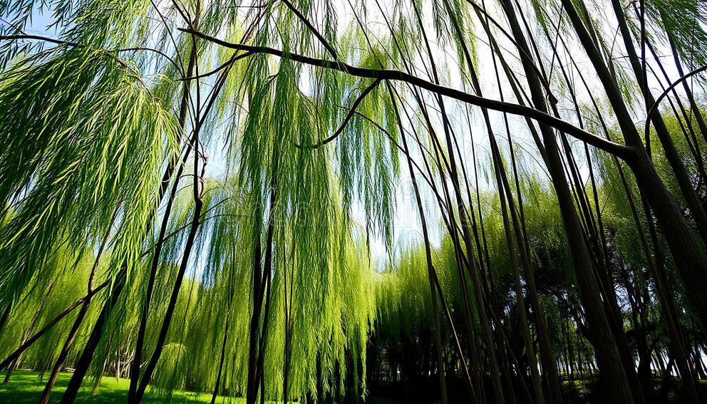 Willow Tree Branches Weeping Willow Nature Scenery Tree Foliage ...