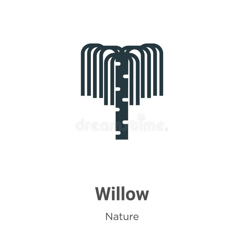 Willow Vector Icon on White Background. Flat Vector Willow Icon Symbol ...