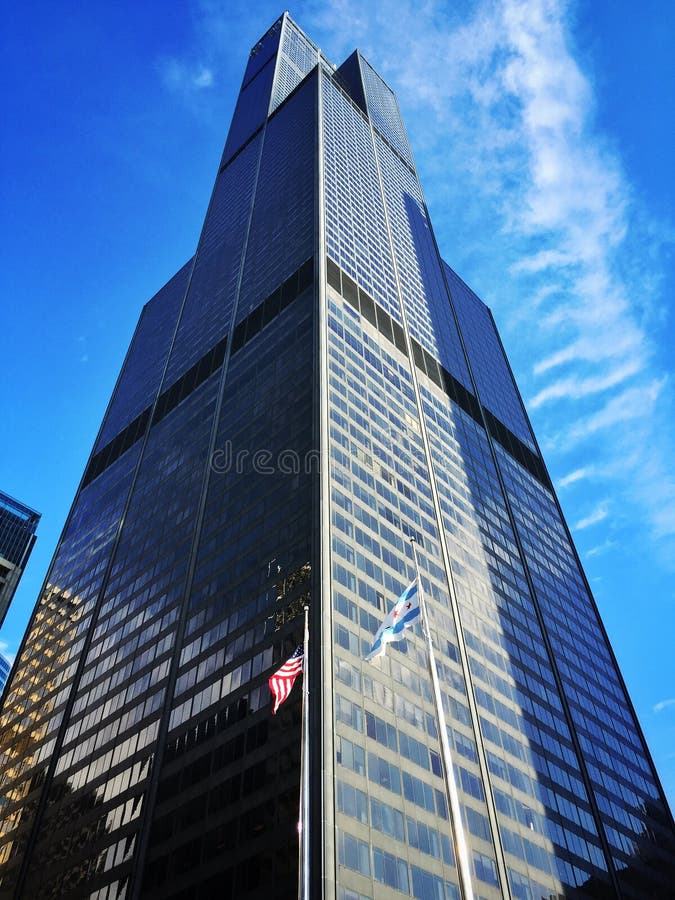 Wills tower in chicago stock photo. Image of wills, landmark - 65415954