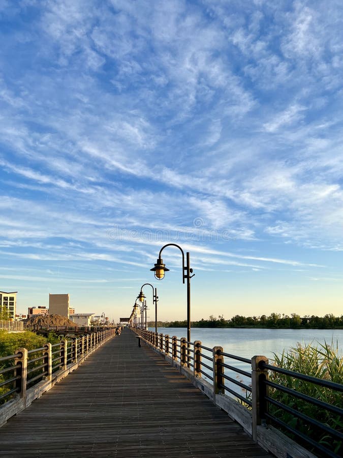 Wilmington NC boardwalk stock photo. Image of board, calm - 18716236