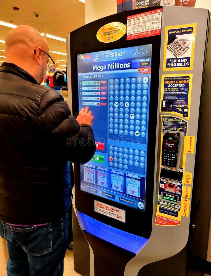 Wilmington, Delaware, U.S - Dec 26, 2024 - a Man Purchasing Mega ...