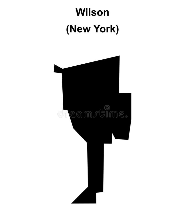 Wilson outline map stock illustration. Illustration of icon - 387624438