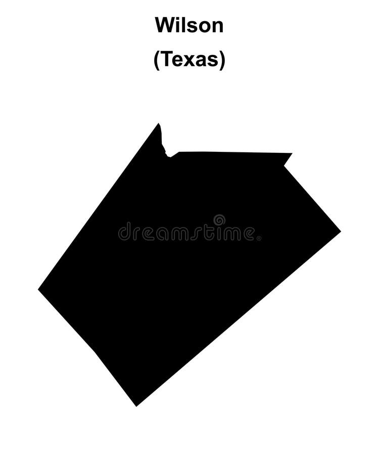 Wilson outline map stock illustration. Illustration of detailed - 361795000